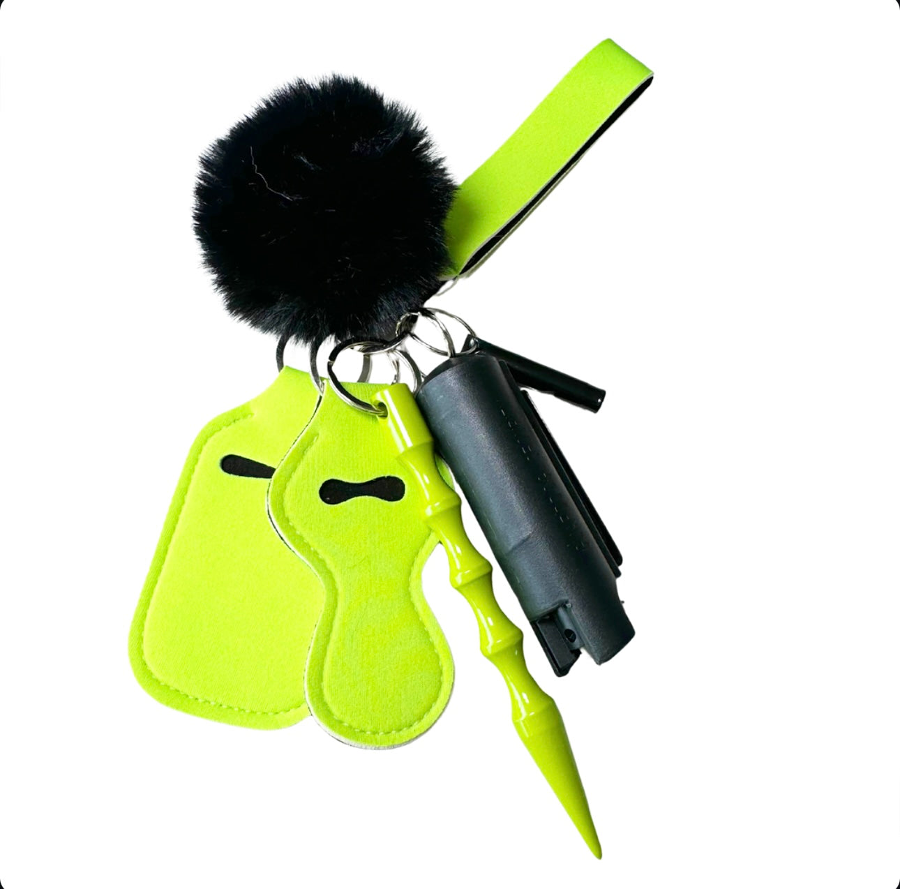 Lime Self Defense Keychain