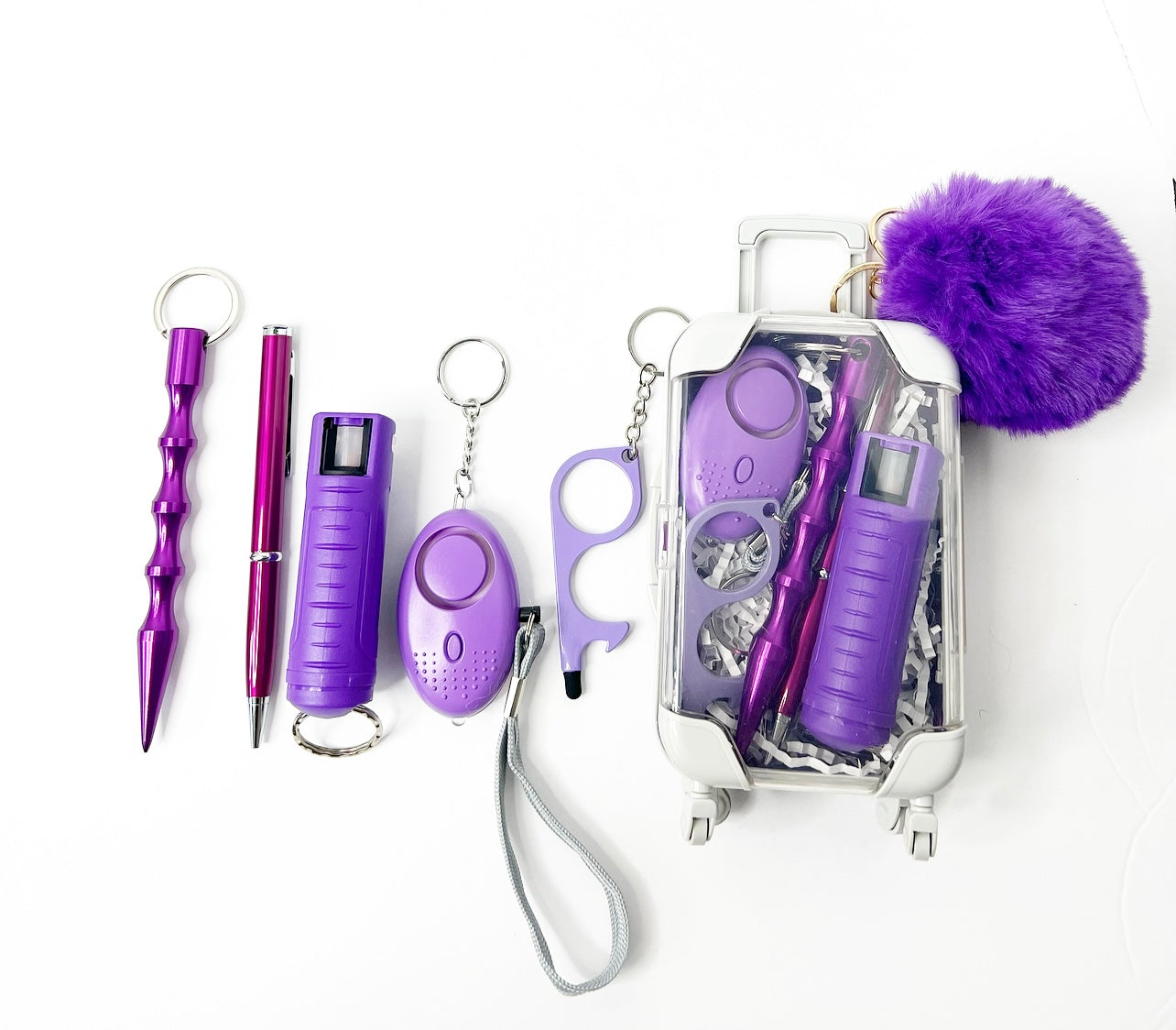Purple Mini Suitcase Defense Bundles
