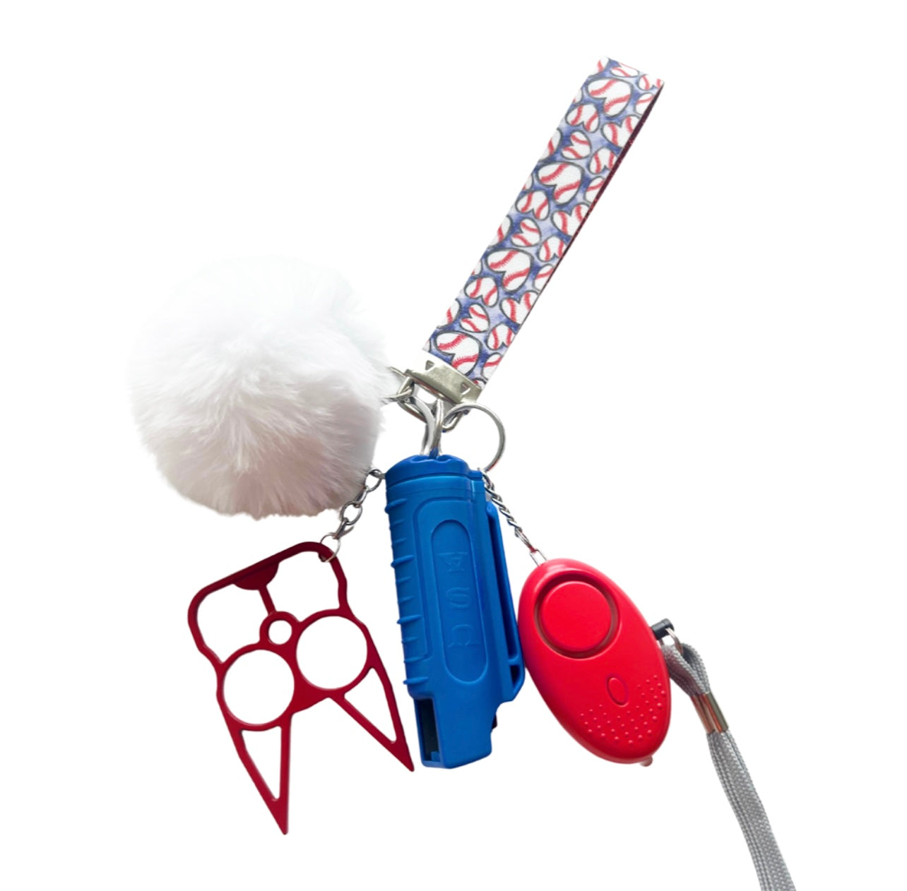 Baseball Self Defense Keychain