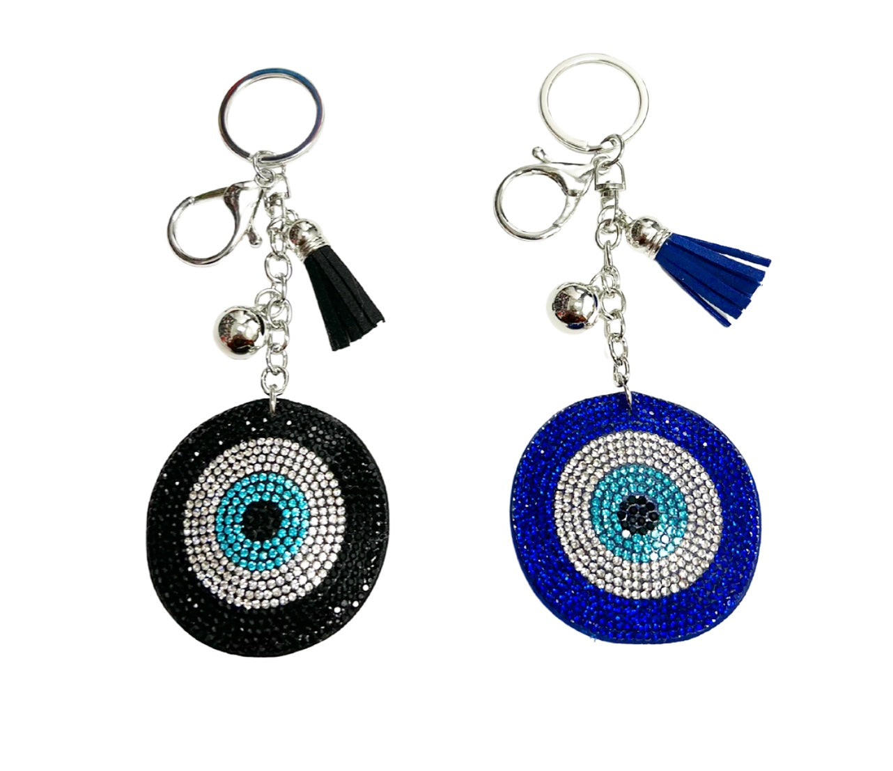 Round Evil Eye Keychain Accessory